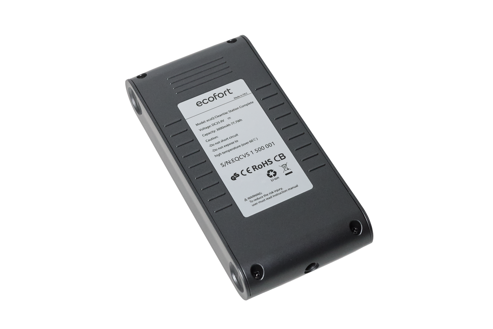 ecoQ CleanVac Station batterie 3000 mAh – accu supplémentaire | ecofort.ch
